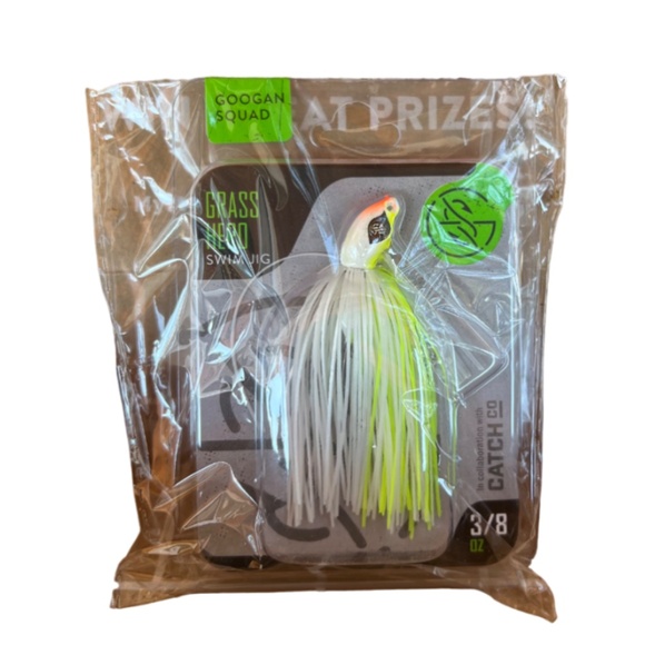 Grass Hero Swim Jig | Other | Googan Squad Jig 38oz Chartreuse White ...